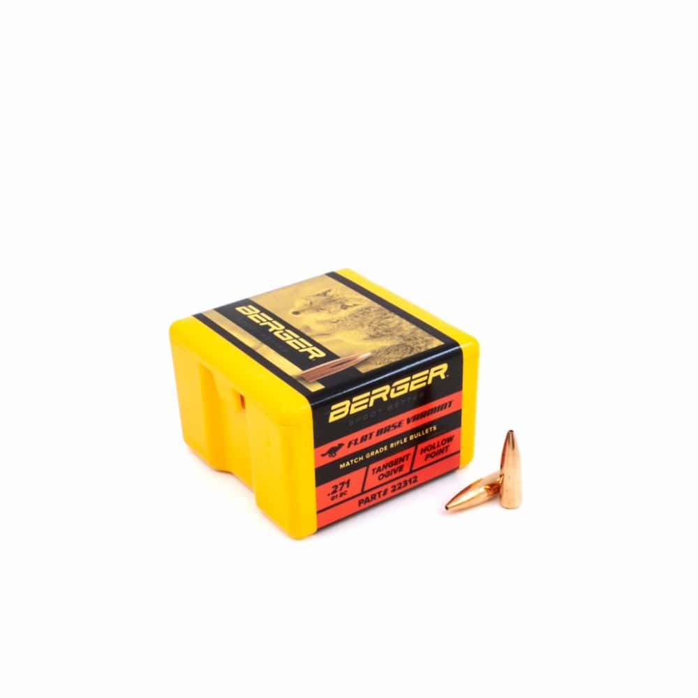 Berger Bullets - 22 Caliber - 60 Grain - Match FB Varmint (100) | Bruno ...