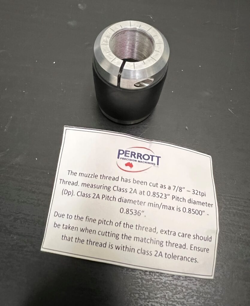 Perrott Precision Machining - Bukys Style Barrel Tuner - 7/8" - 32tpi ...