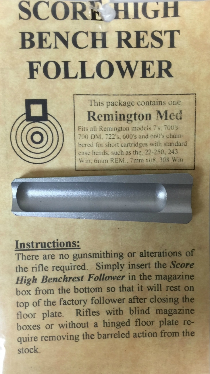 Score High BenchRest Follower Remington 700 Medium | Bruno Shooters Supply
