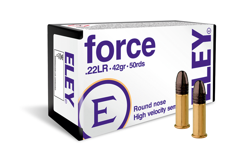 Eley Rimfire Ammo 22 LR Force 42 Grain Semi-Auto HV RN (50) | Bruno ...