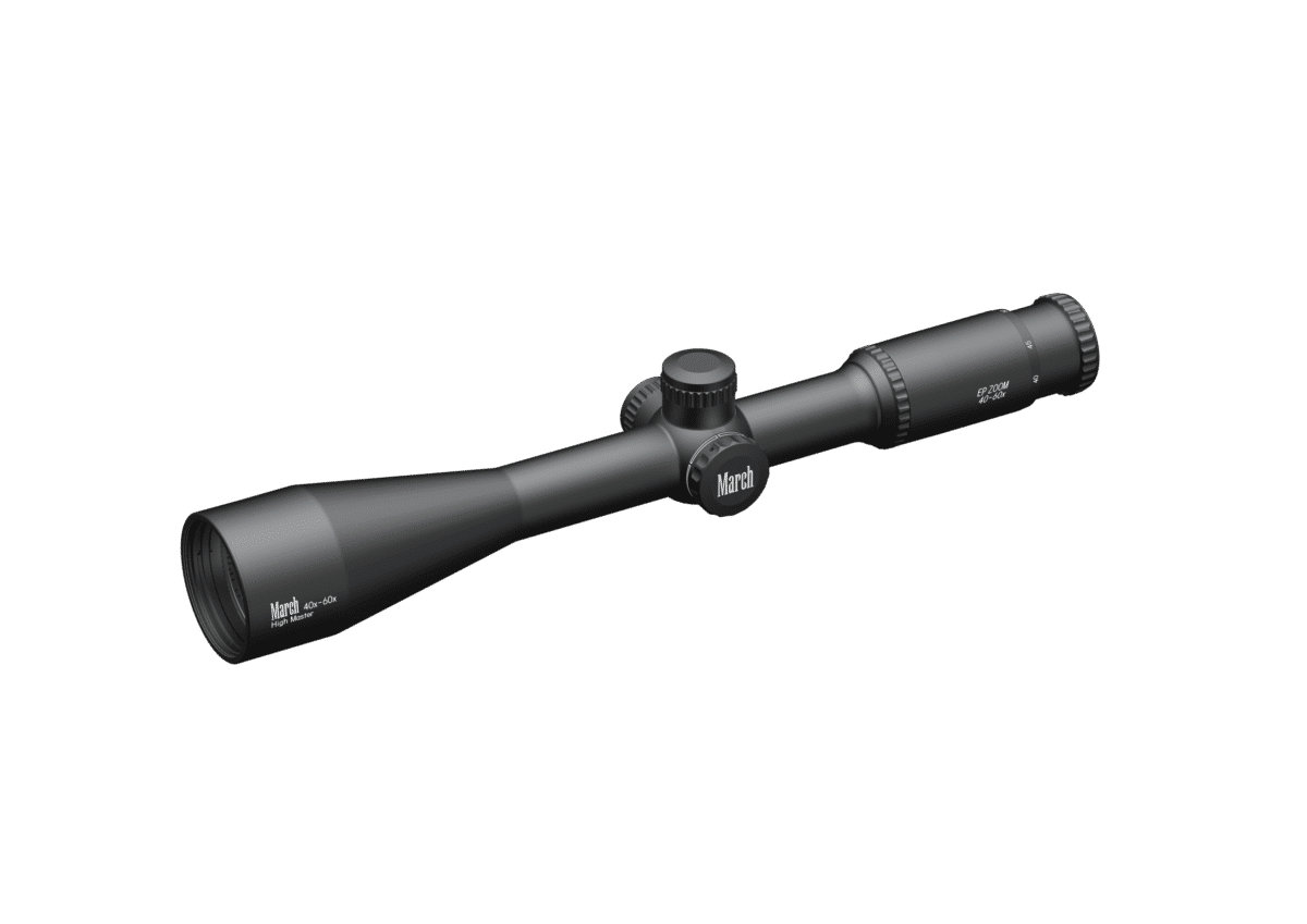 March Scope - High Master 40x-60x52 - LR 1/16 Raised Dot Reticle - 1/8 ...