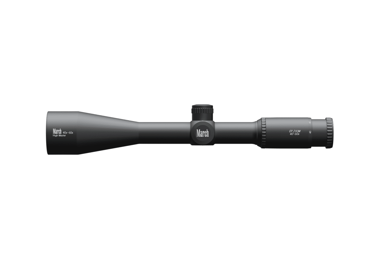 March Scope - High Master 40x-60x52mm - 1/8 Dot Reticle - 1/8 MOA ...